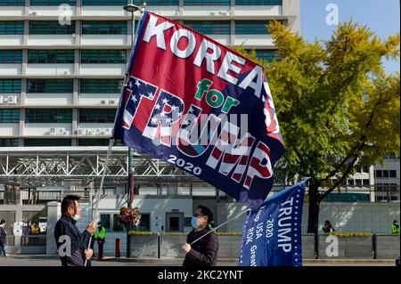 South Korean conservatives gather in front of the U.S. Embassy in ...