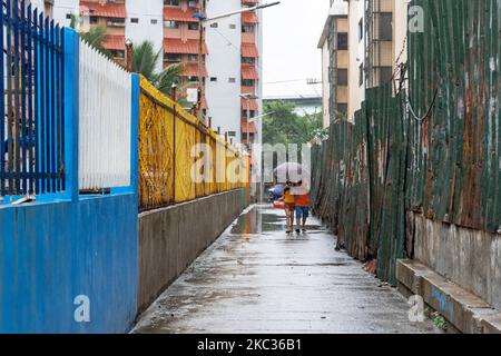 A scene from Tondo, Manila before Typhoon Goni. Metro Manila ...