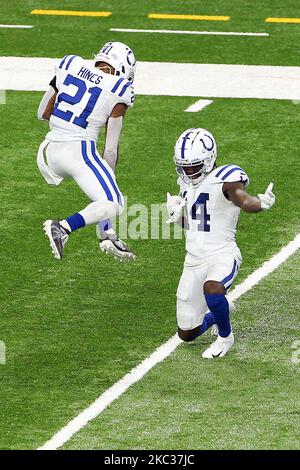 Indianapolis Colts wide receiver Zach Pascal (14) in action against the ...