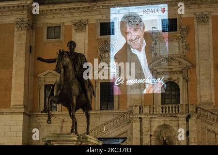 A picture of Gigi Proietti on Campidoglio in Rome, Italy, on November ...