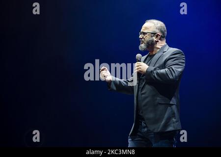 Portuguese stand-up comedy artist Fernando Rocha takes part in a show ...