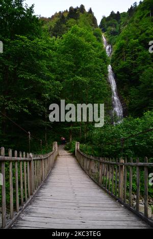 Located in Rize, Turkey, Bulut Waterfall is one of the most visited ...