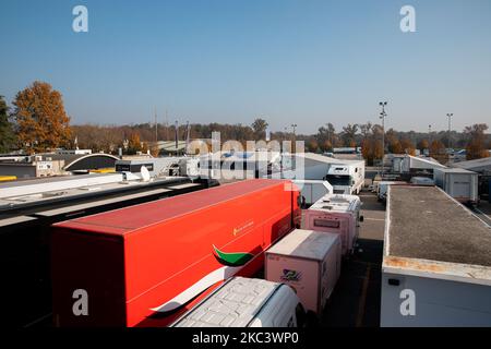 The paddock of the Aci Racing Weekend at Autodromo Nazionale on ...