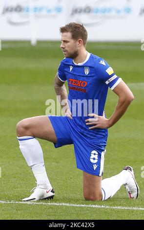 Colchester Uniteds Harry Pell during League Two between Colchester ...