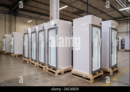 Refrigerators produced by the Italian company Desmon inside the ...