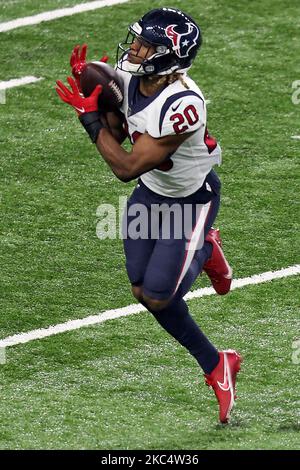 Houston Texans safety Justin Reid (20) prepares for an NFL football ...