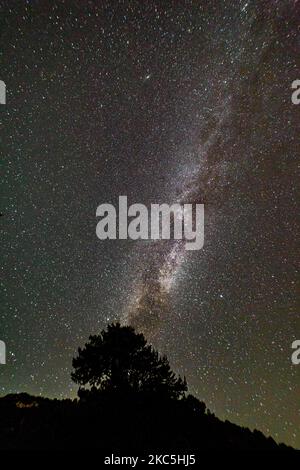 Olympus Mountain peak with clouds during sunset. Stefani peak also ...