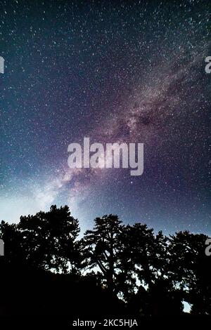 Olympus Mountain peak with clouds during sunset. Stefani peak also ...