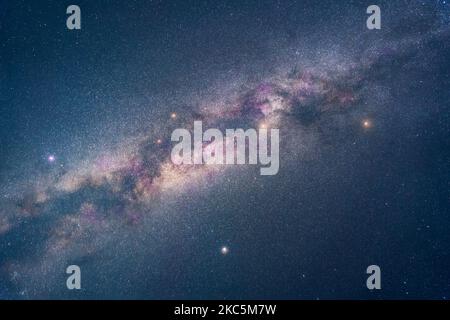 Nebula and galaxies in dark space. Elements of this image furnished by ...