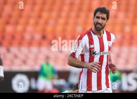 VALENCIA, SPAIN - DECEMBER 12: Raul Garcia of Athletic de Bilbao ...