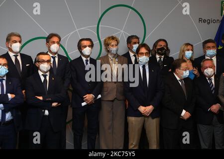 The new council of President Attilio Fontana after the re-imposition of ...