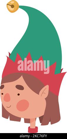 colorful elf woman face Stock Vector Image & Art - Alamy