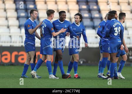 Hartlepool United's Luke Armstrong celebrates scoring their side's ...
