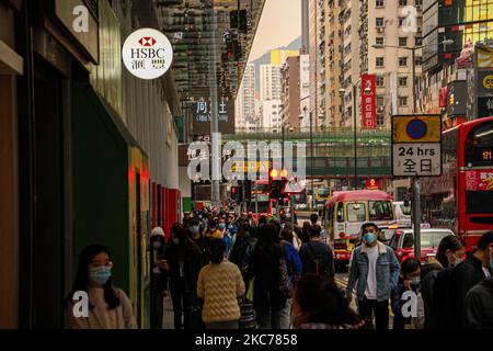 HSBC Bank in Mongkok, Kowloon, Hong Kong, January 2021 (Photo by Tommy ...