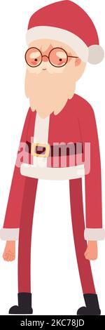 cute skinny santa Stock Vector Image & Art - Alamy