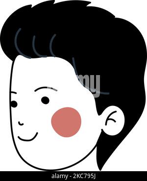 blushing man face Stock Vector Image & Art - Alamy