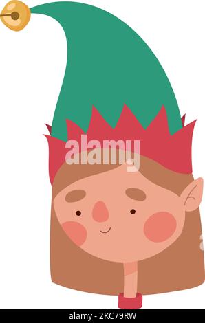 cute elf woman face Stock Vector Image & Art - Alamy