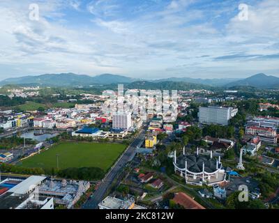 An aerial view of Seremban town, the capital city of Negeri Sembilan ...