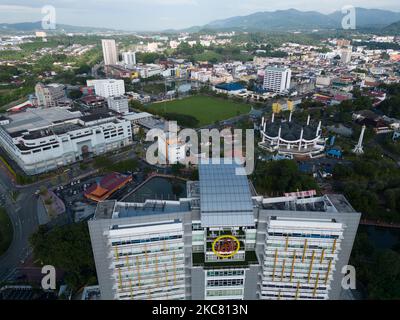 An aerial view of Seremban town, the capital city of Negeri Sembilan ...