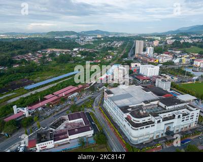An aerial view of Seremban town, the capital city of Negeri Sembilan ...