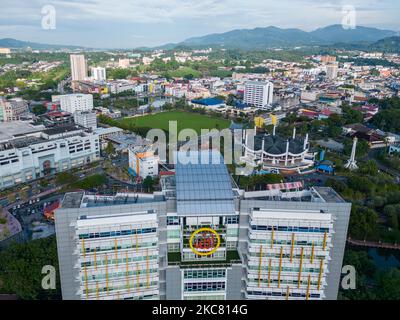 An aerial view of Seremban town, the capital city of Negeri Sembilan ...