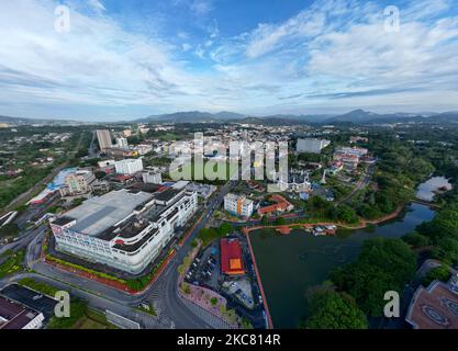An aerial view of Seremban town, the capital city of Negeri Sembilan ...