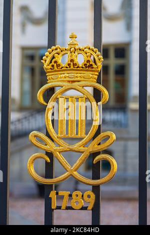 Gate detail, Supreme Court, Stockholm, Sweden, Scandinavia Stock Photo ...