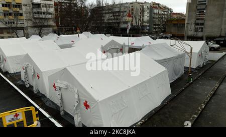 The Portuguese Red Cross tests Covid 19 at the Pulido Valente Hospital ...