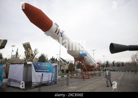 File Photo shows, A model of the Iranian surface-to-surface missile ...