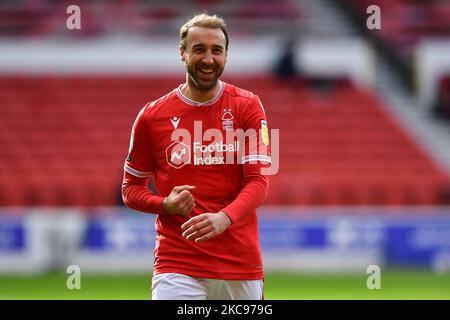 Glenn Murray (25) of Nottingham Forest in action during the Sky Bet ...