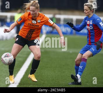 Mia Cruickshank of London Bees (on Loan from West Ham United) during FA ...