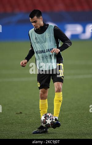 Reinier of Dortmund during the warm-up before the UEFA Champions League ...