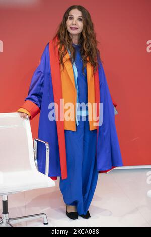 The actress Victoria Abril poses during the masterclass of the Feroz ...