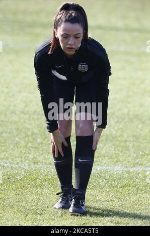 Assistant referee Emily Carney during the Sky Bet League Two play-off ...