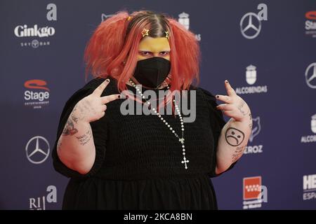 Esti Quesada attends the Feroz Awards 2021 Red Carpet at VP Hotel Plaza ...