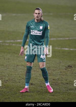 Preston North End's Brad Potts during the Sky Bet Championship match at ...