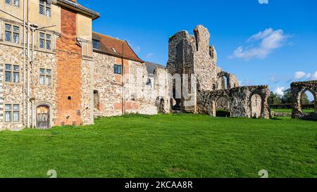 Leiston Abbey outside the town of Leiston, Suffolk, England, was a ...