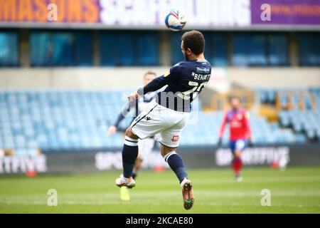Mason Bennett of Millwall controls the ball during the Sky Bet ...