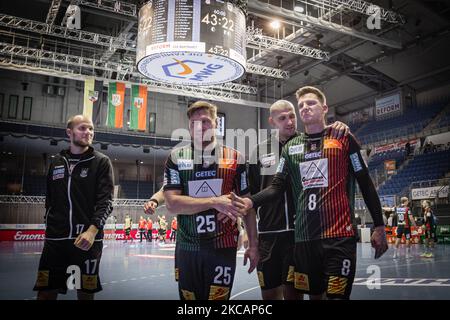 (from left to right) Tim Hornke, Marko Bezjak, Zeljko Musa and ...