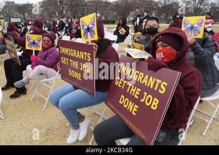 Undocumented latino leaders hold a demonstration during The Immigrant ...