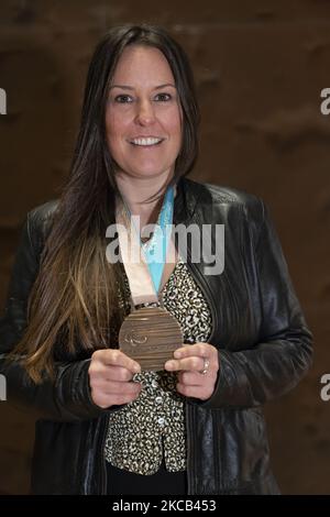 Spanish athlete Astrid Fina Paredes poses during the portrait session ...