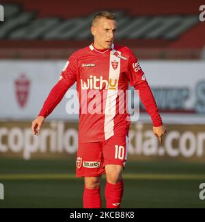 Andrea D'Errico of AC Monza in action during the Serie B match between ...
