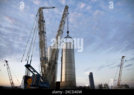 GSE tanks number 1 and 2 at the quickly developing SpaceX orbital tank ...