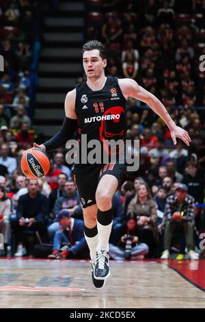 Mario Hezonja of Real Madrid in action during the Turkish Airlines ...