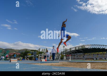 Andrew Howe vice world champion (Osaka 2007) in the long jump in Rieti ...