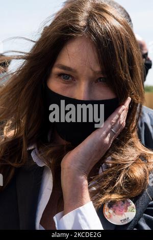 Carla Bruni Tedeschi, wife of former President of the Republic Nicolas ...