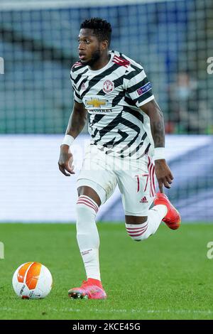 Fred of Manchester United during the UEFA Europa League match at Old ...