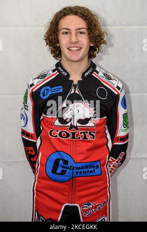 Harry McGurk of Belle Vue Colts during the Belle Vue Aces Media Day at ...