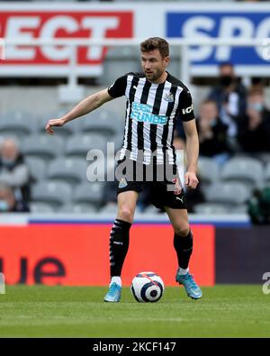 Paul Dummett #3 of Newcastle United during the pre-game warmup Stock ...