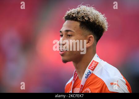 LONDON, UK. MAY 30TH Jordan Gabriel of Blackpool during the Sky Bet ...